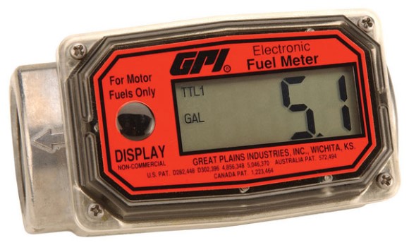 01A31GM GPI Fuel Meter Aluminum 1""NPT 113255-9 | GPImeters