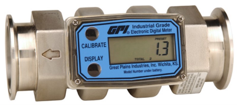 G2S15T09GMB GPI 2" Tri-Clamp 316SS Industrial Water Flowmeter | GPImeters