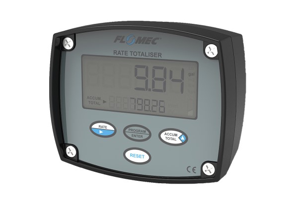 Flow Rate & Totalizer with Pulse Output Backlit Large LCD Digital ...