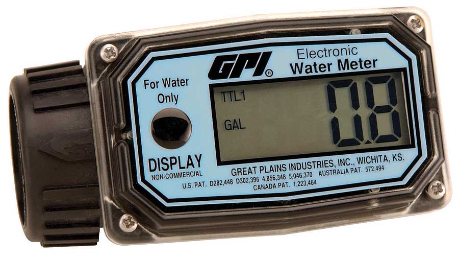 Resettable Water Meter | Order a 01N12LM Electronic Water Meter at GPI ...